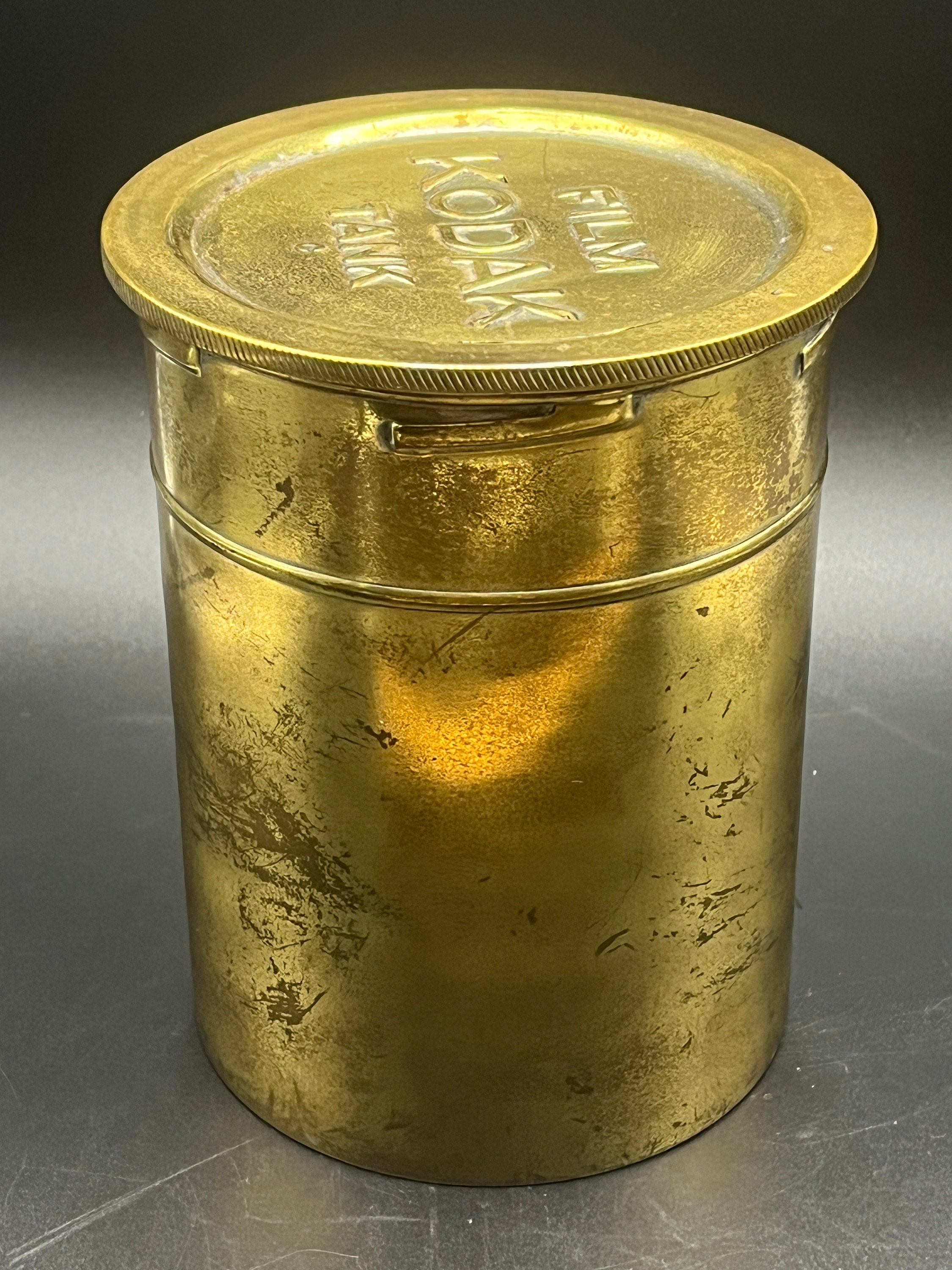 Antique Kodak Film Tank C, Brass Developing Tank With Reel and Apron ...