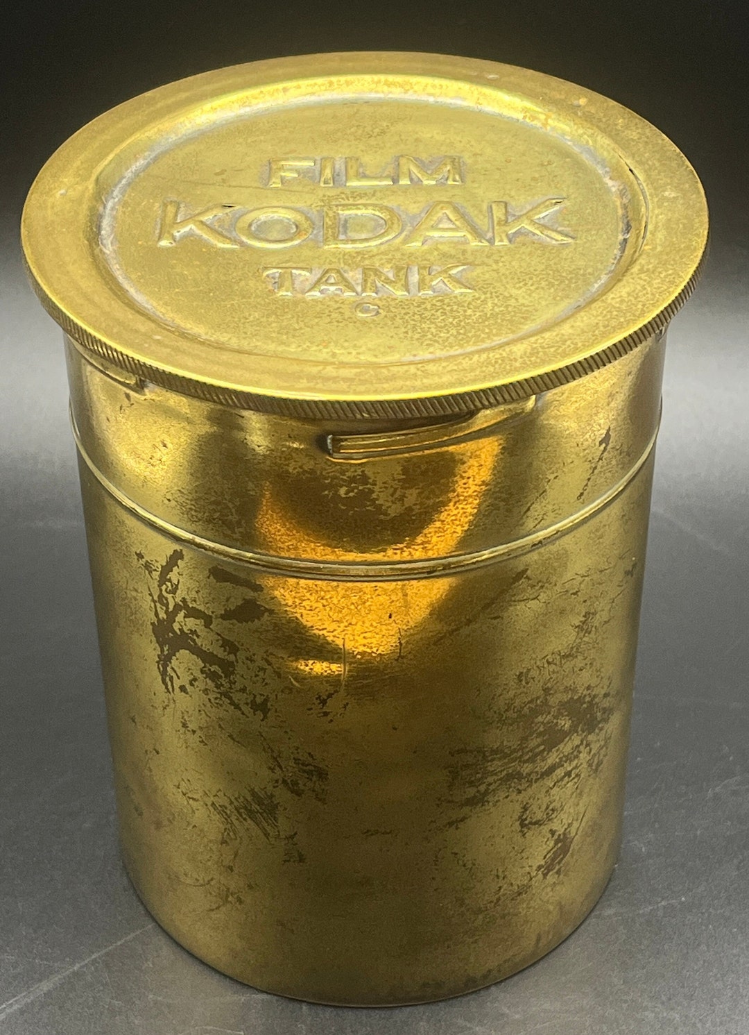 Antique Kodak Film Tank C, Brass Developing Tank With Reel and Apron ...