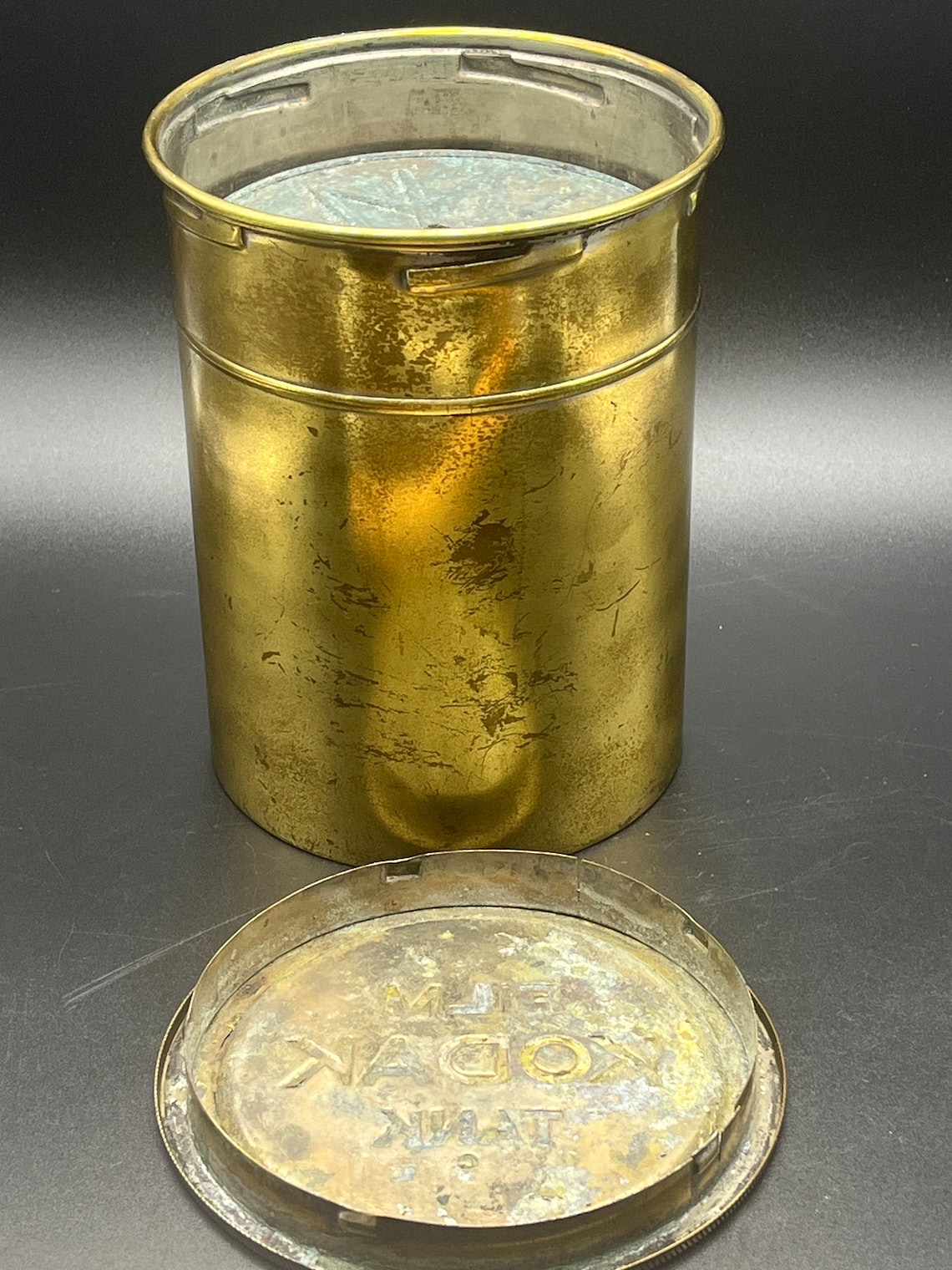 Antique Kodak Film Tank C, Brass Developing Tank With Reel and Apron ...