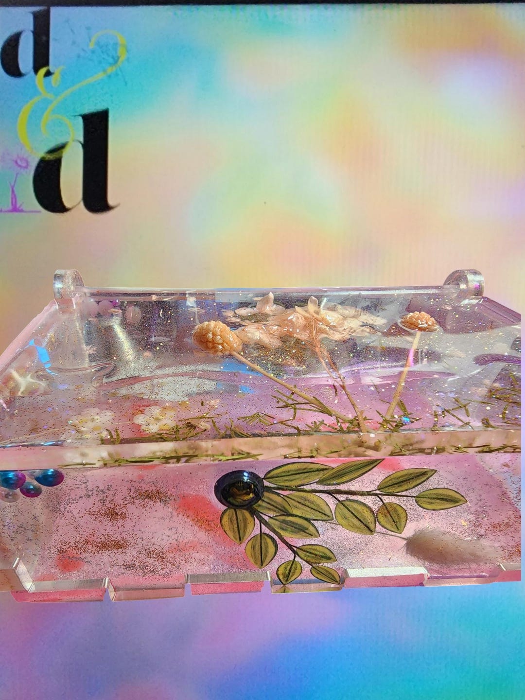 Puzzle Piece Box, Small Storage Box With Hinged Lid, Resin Puzzle Piece ...