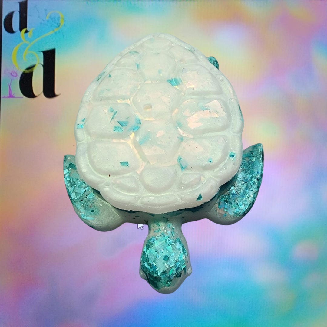 Sea Turtle Jewelry Box, Small Turtle Box, Green and White Turtle ...