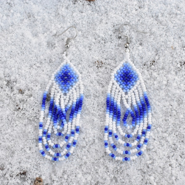 Native Americans Beaded Earrings - Etsy UK