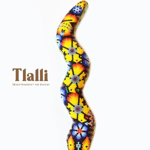 Beaded Snake Sculpture, Eagle Drawing, Handmade Huichol Art - Etsy