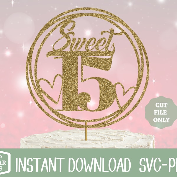 Quinceanera Anos Cake Topper - Etsy