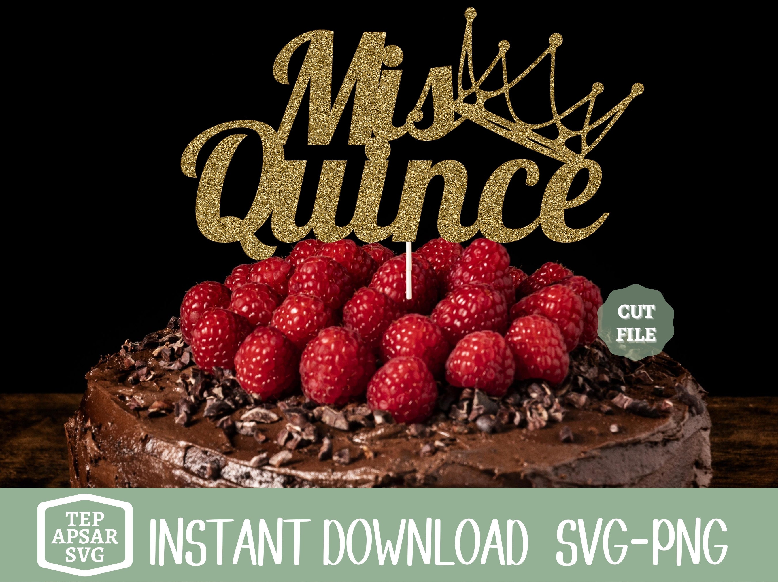 Mis Quince Cake Topper SVG Quince Anos Feliz Cumpleanos Svg - Etsy México