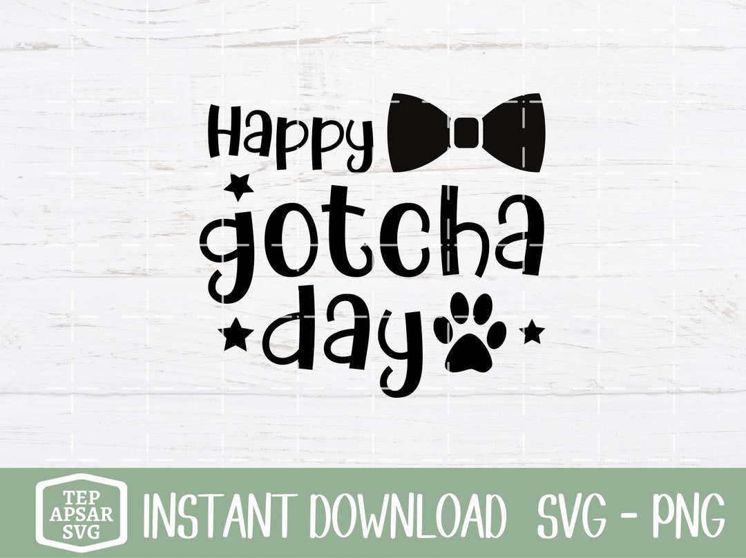 Happy Gotcha Day Dog SVG: Barkday Sign, Cake Topper (digital Download ...
