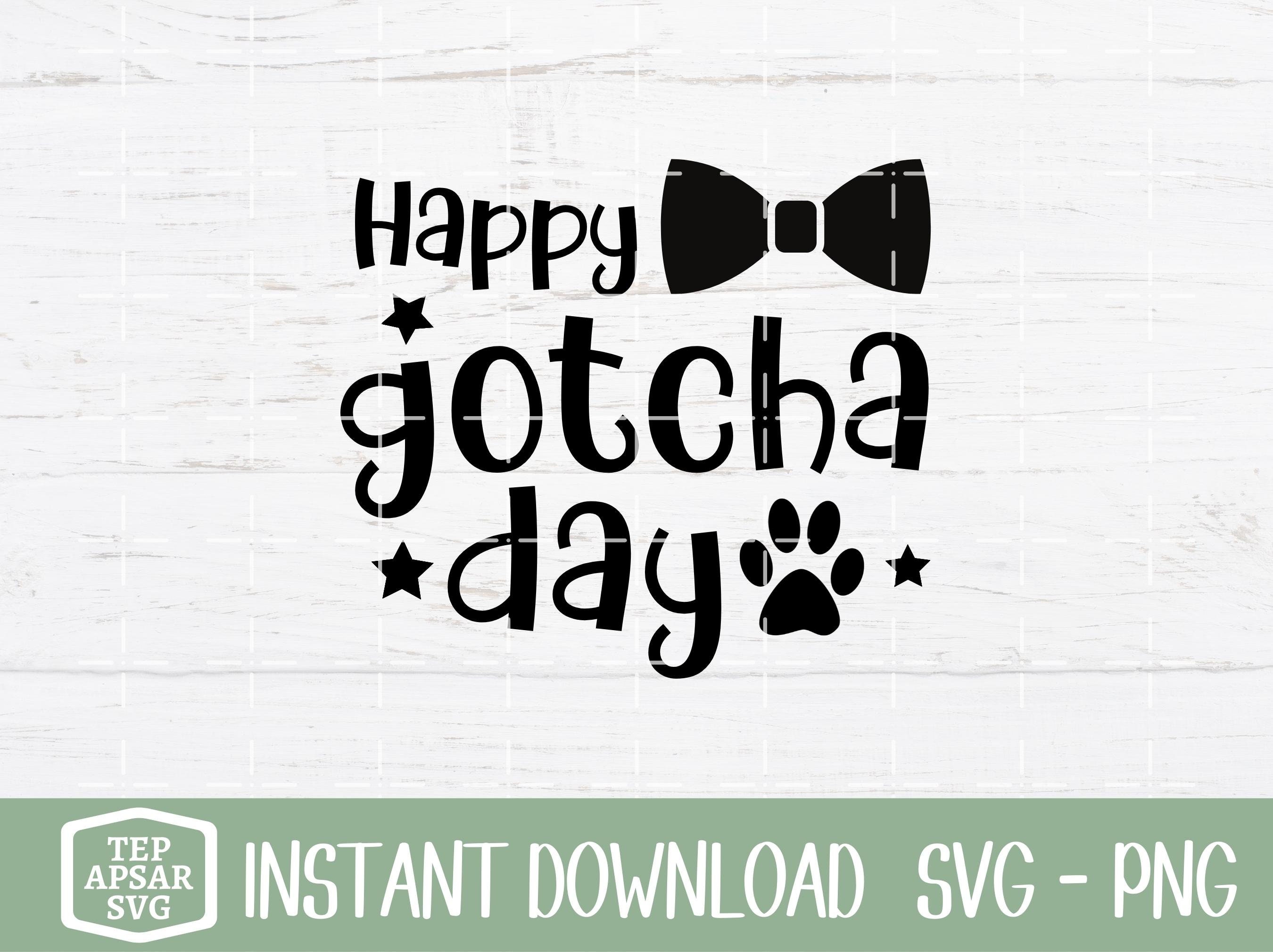 Happy Gotcha Day Dog SVG: Barkday Sign, Cake Topper (digital Download ...