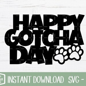 Happy Barkday SVG File, Happy Gotcha Day Dog, Svg Download, Barkday ...
