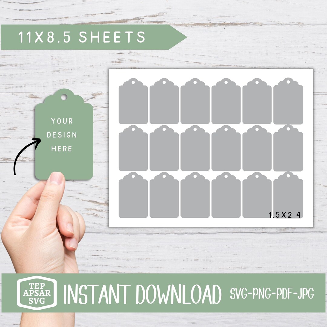 Printable Gift Tag Template: Blank Cookie Tag, Thank You (digital File ...