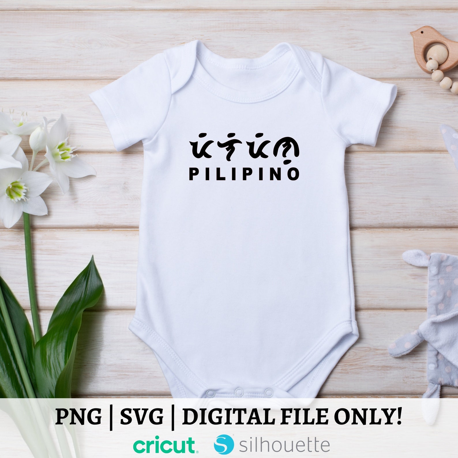 Filipino Baybayin Sign Shirt SVG: Philippines Gift, Cut File (digital ...