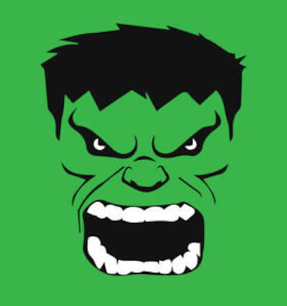 HULK FACE Png File Download | Etsy Canada
