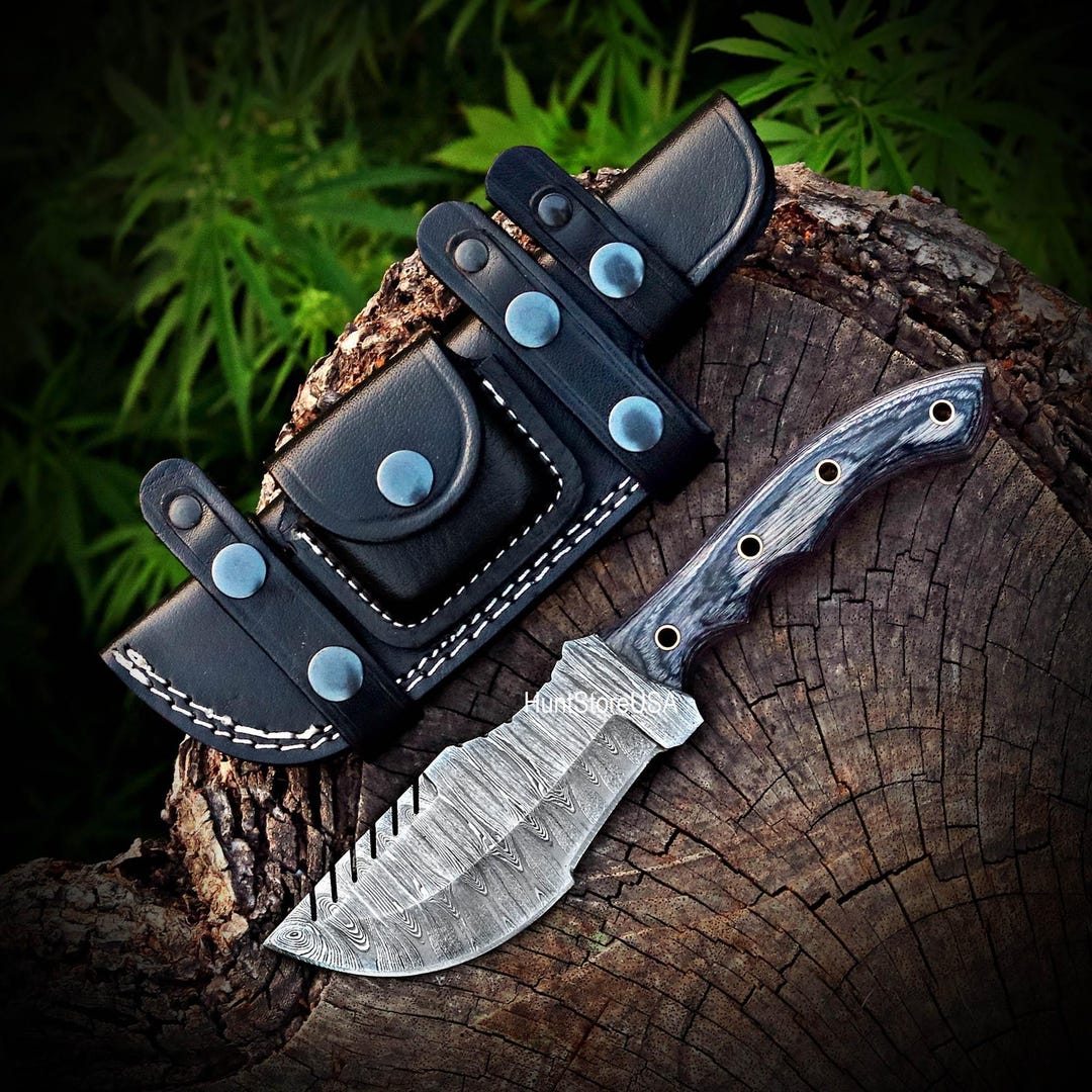 Handmade Knife Damascus Tracker Knife Personalize Knife Custom Knife ...