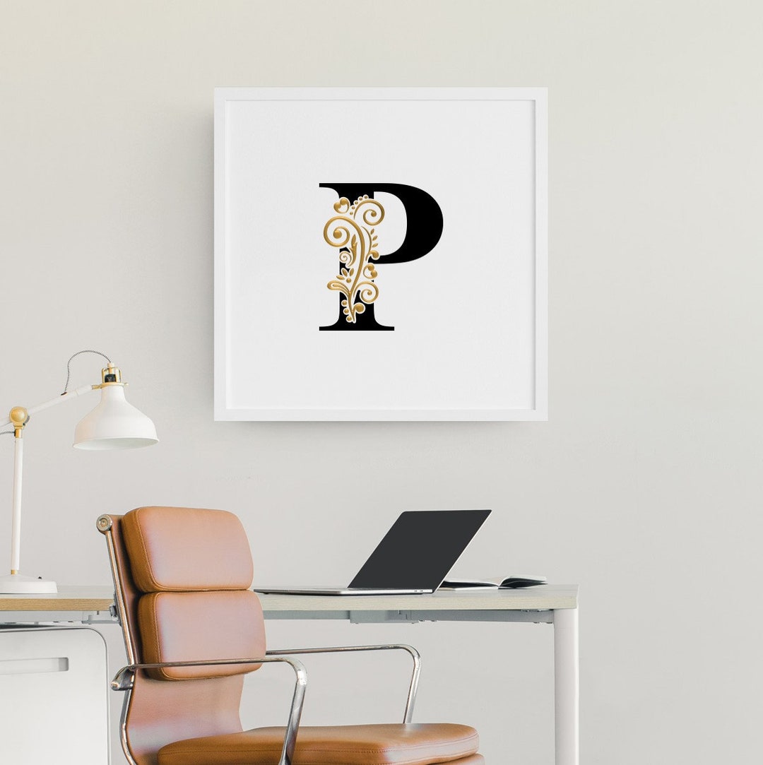 Ornate Letter - P | Monogram | Printable Initial | Instant Download ...