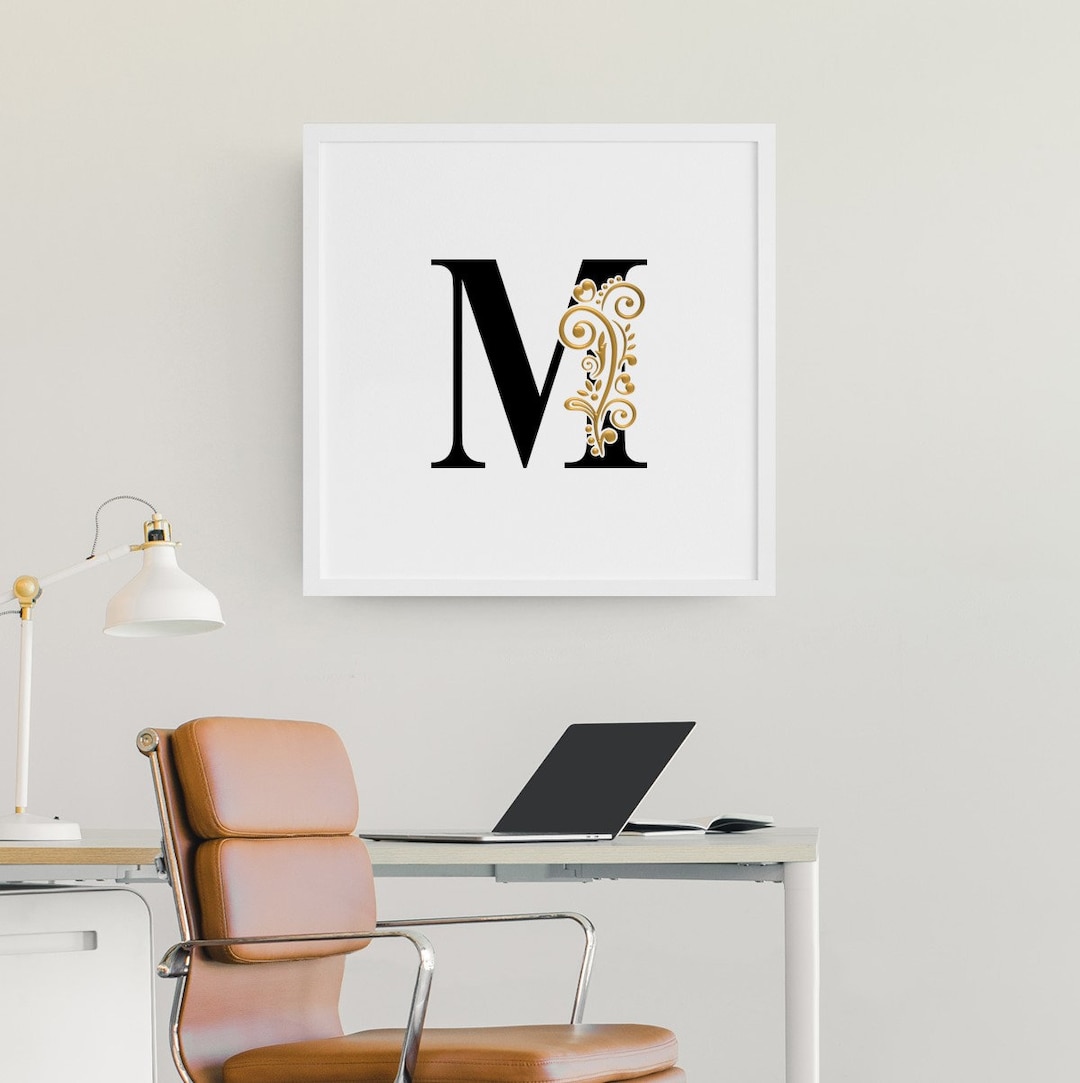 Ornate Letter - M | Monogram | Printable Initial | Instant Download ...
