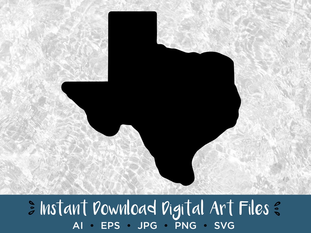 Texas Shape SVG, Multiple Files, State of Texas, PNG, Digital Download ...