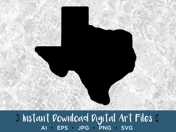 Texas Shape SVG Multiple Files State of Texas PNG Digital - Etsy
