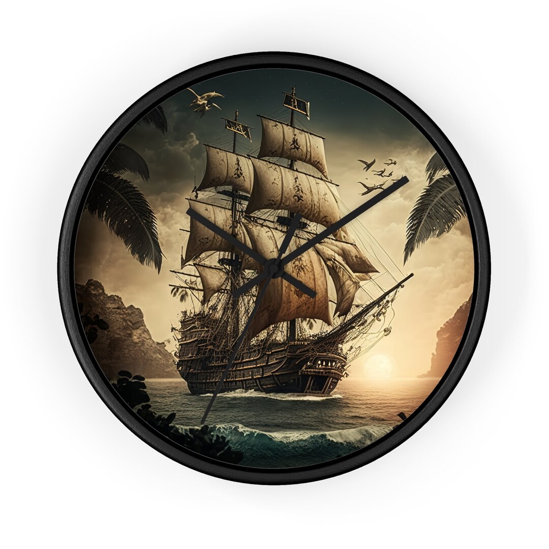 Pirate Ship Wall Clock - Etsy