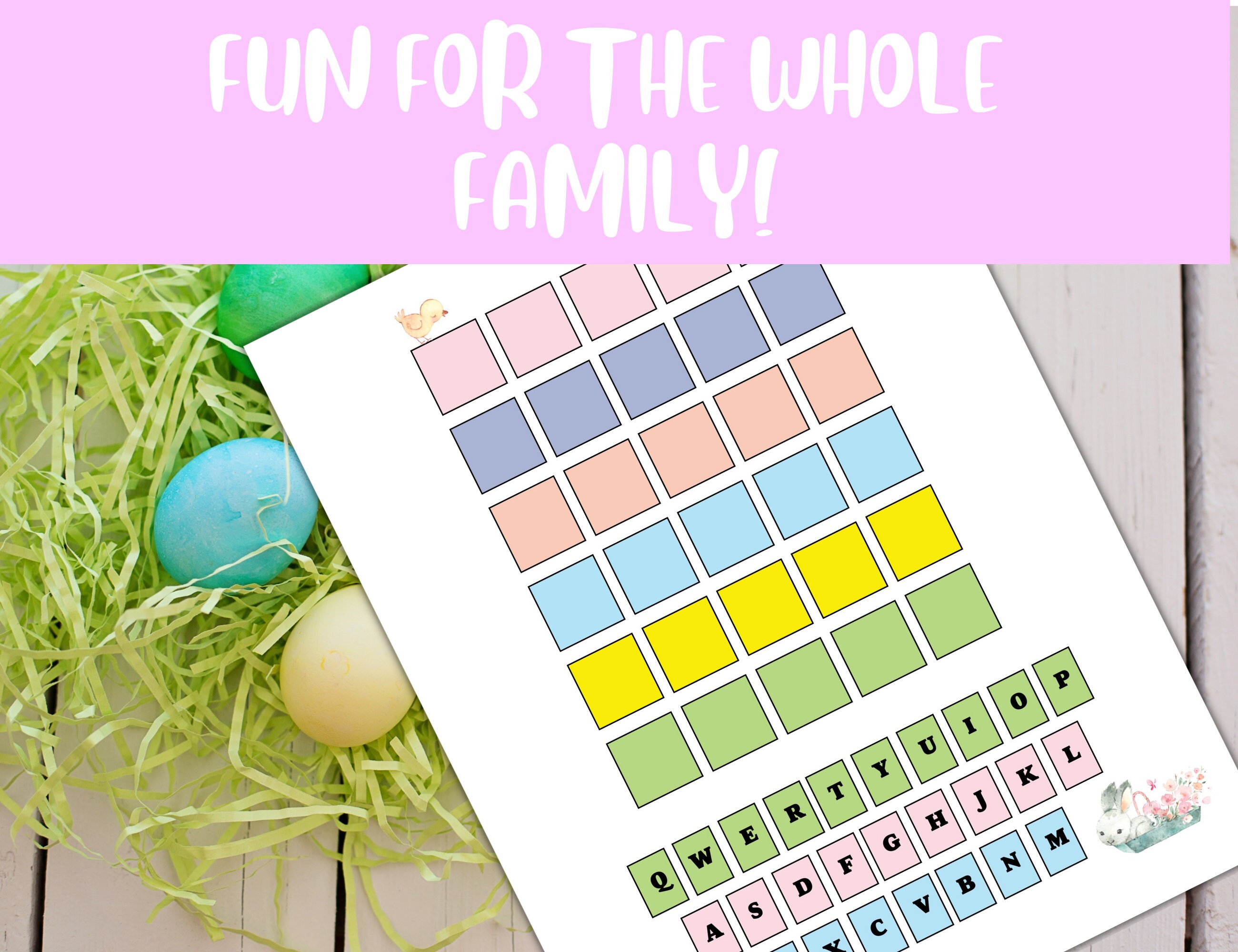 Party Supplies Paper & Party Supplies Word Search Easter Wordle Trivia ...