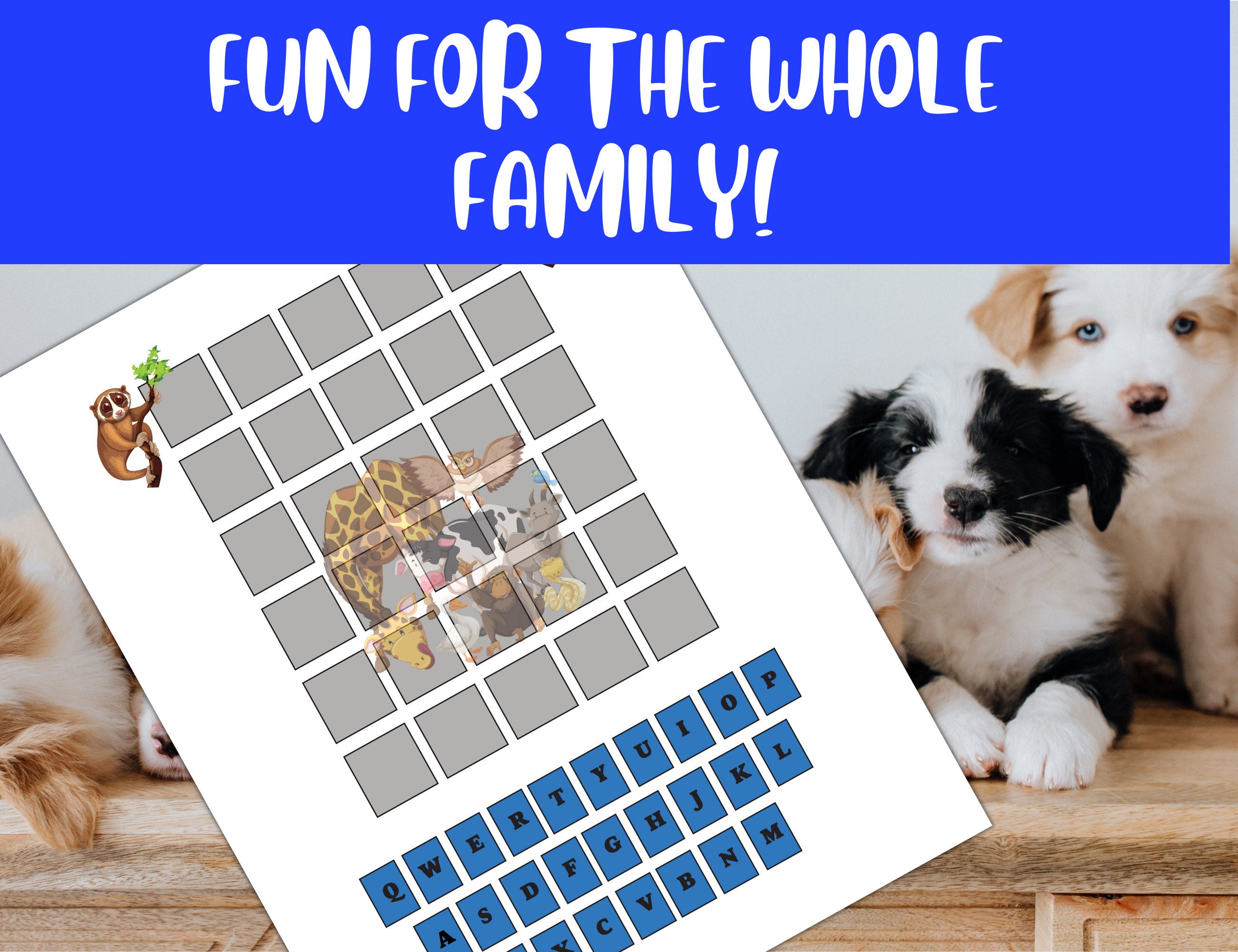 Jungle Jumble: an Animal Word Game for All Ages Trivia Games Word ...