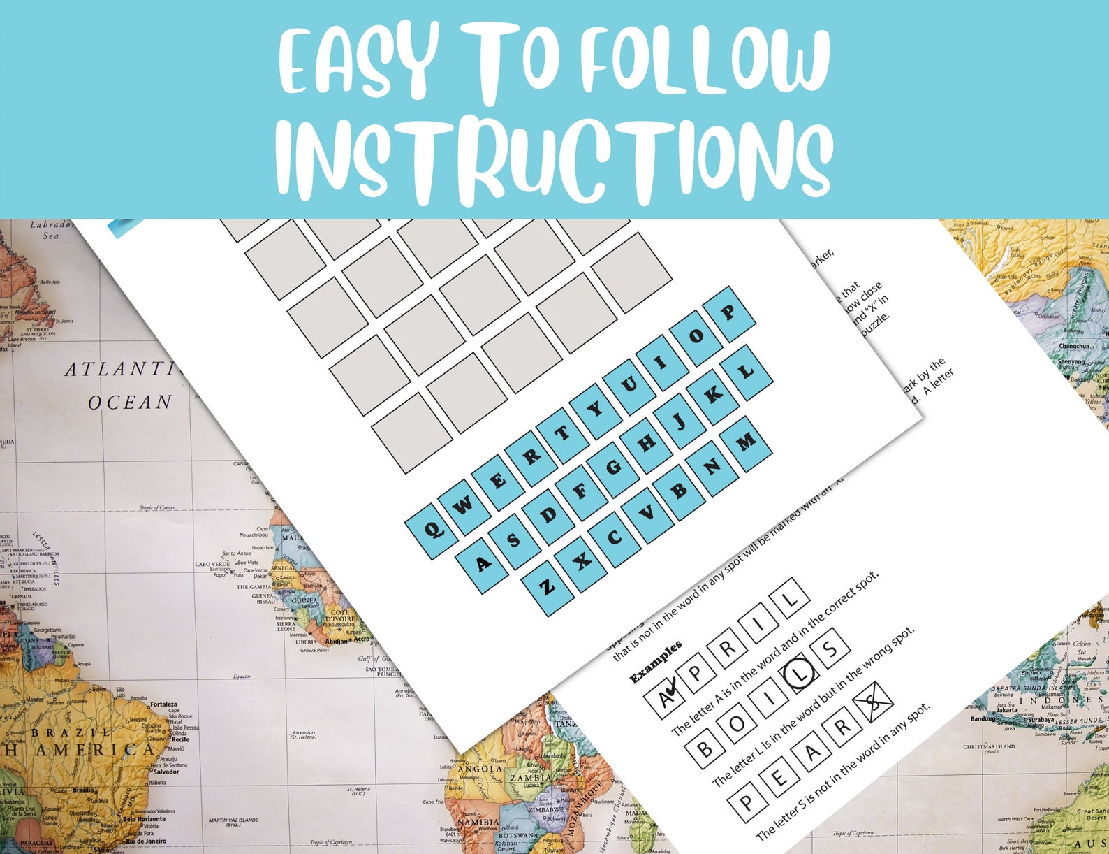 Around the World Word Trivia Game: A Global Adventure Printable Word ...