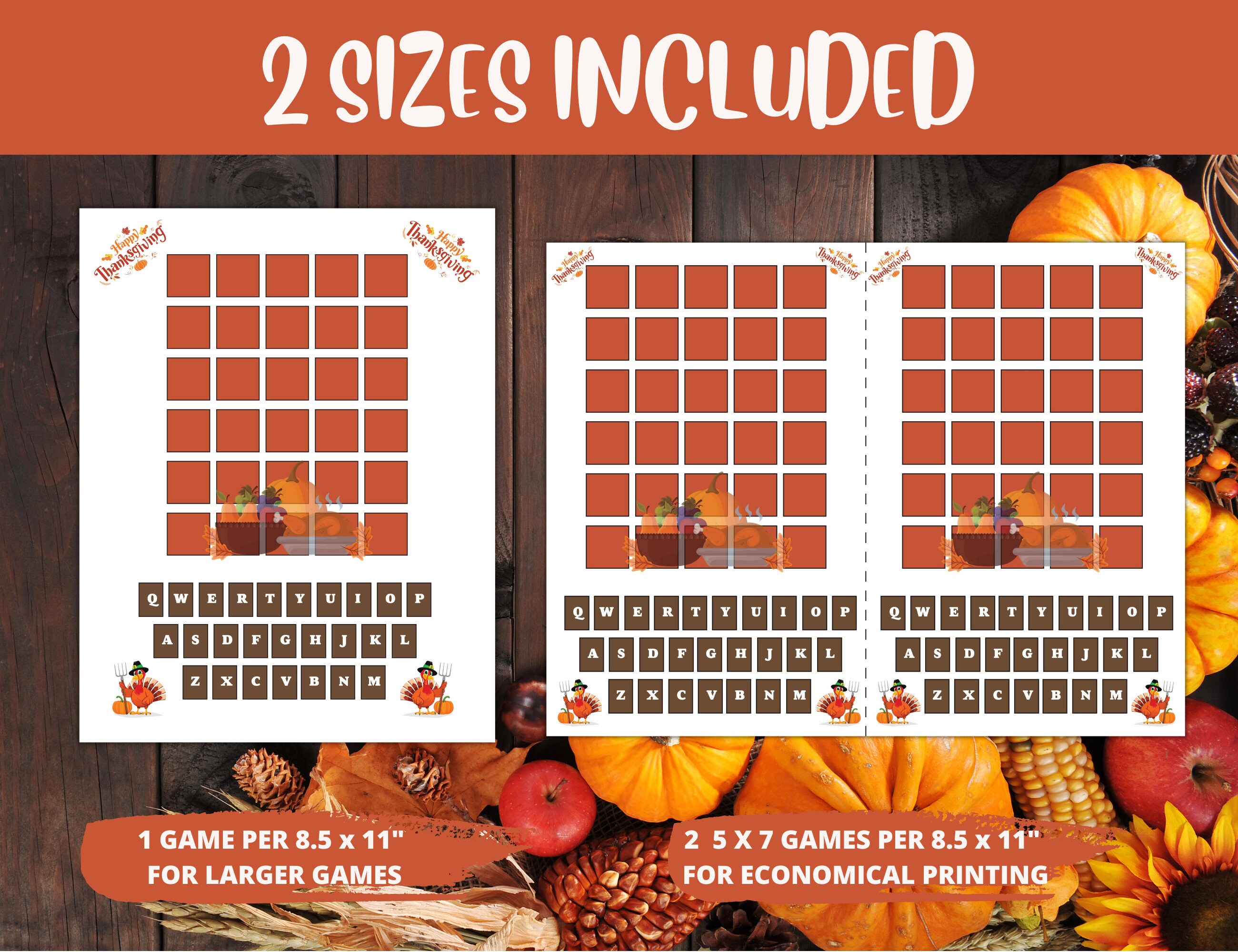 Gobble up the Words: Thanksgiving Word Game Thanksgiving Games for ...