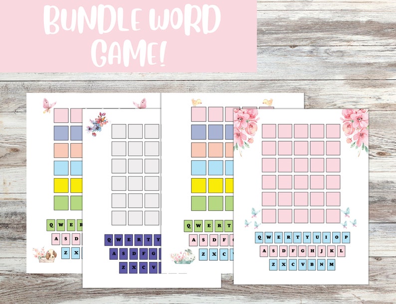 Bloom Into Spring With This Printable Word Game Bundle | Springtime ...