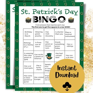 Lucky Leprechaun Bingo: Find the Guest Edition | St. Patrick's Day ...
