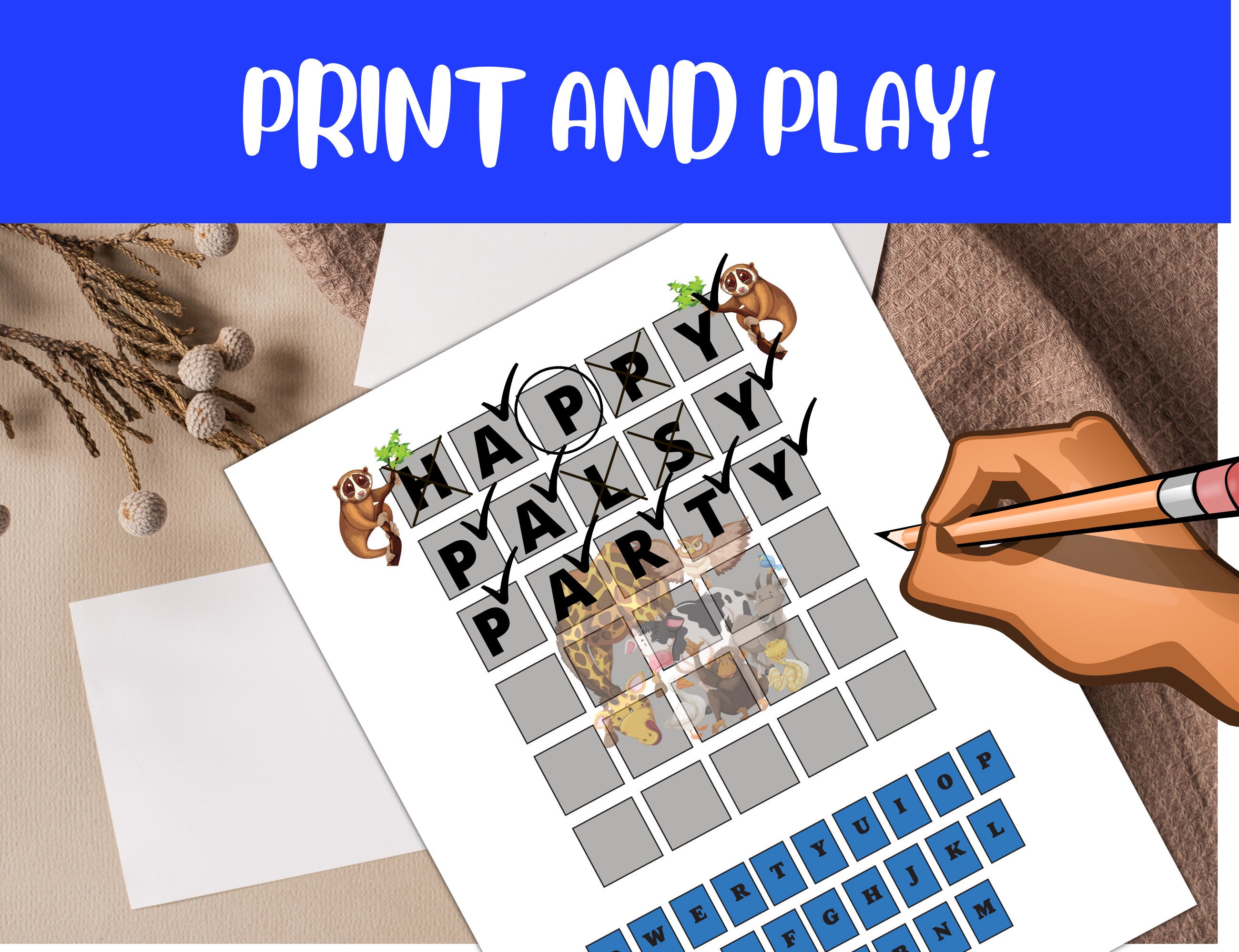 Jungle Jumble: an Animal Word Game for All Ages Trivia Games Word ...