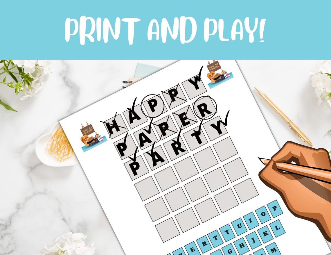 Around the World Word Trivia Game: A Global Adventure Printable Word ...