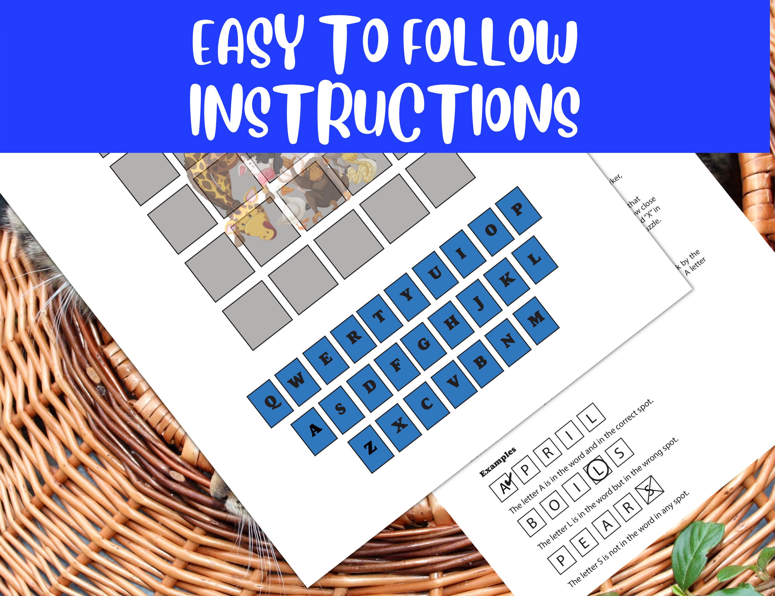 Jungle Jumble: an Animal Word Game for All Ages Trivia Games Word ...