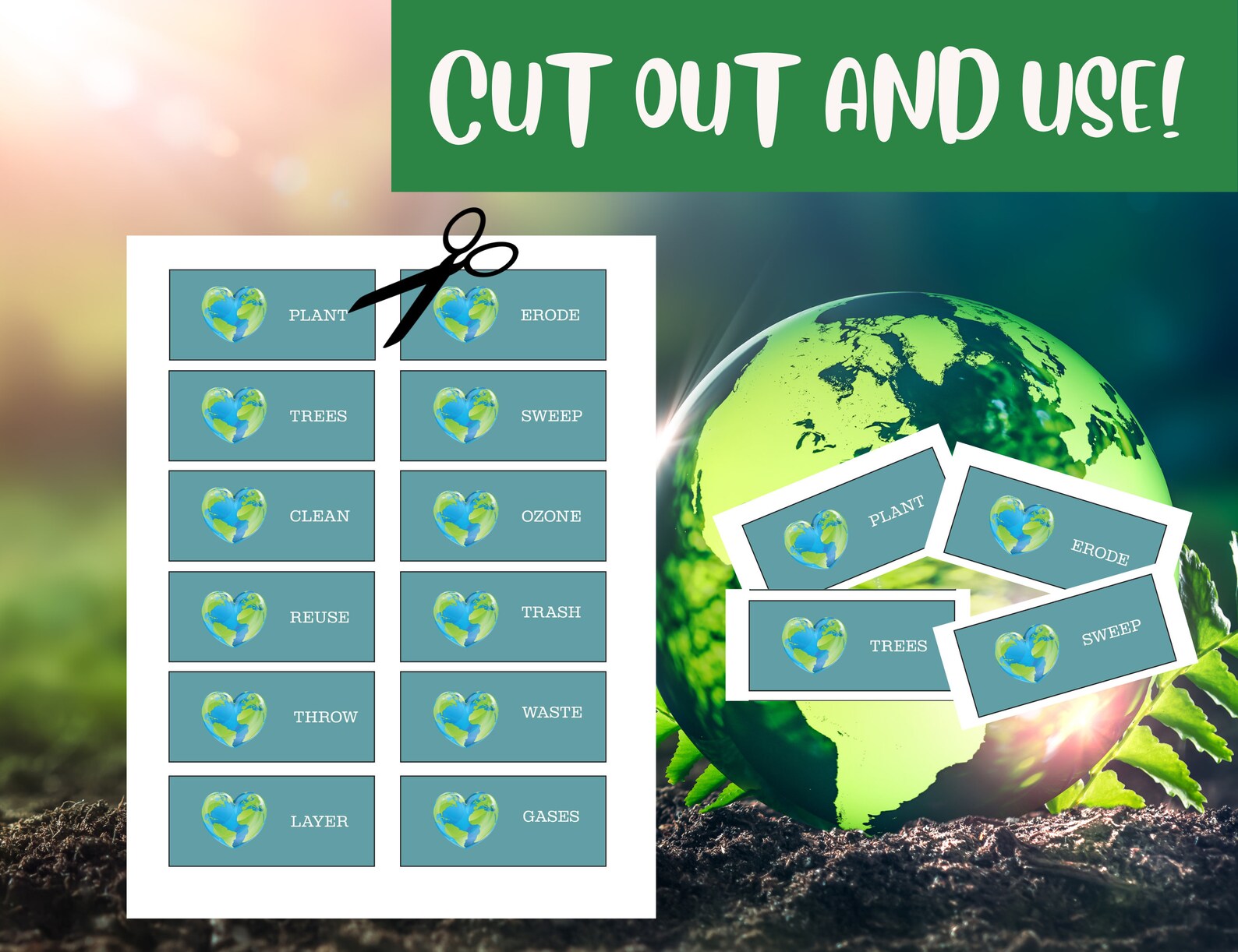 Earth Day Word Hunt Game Party Games Trivia Games Games for Kids Games ...