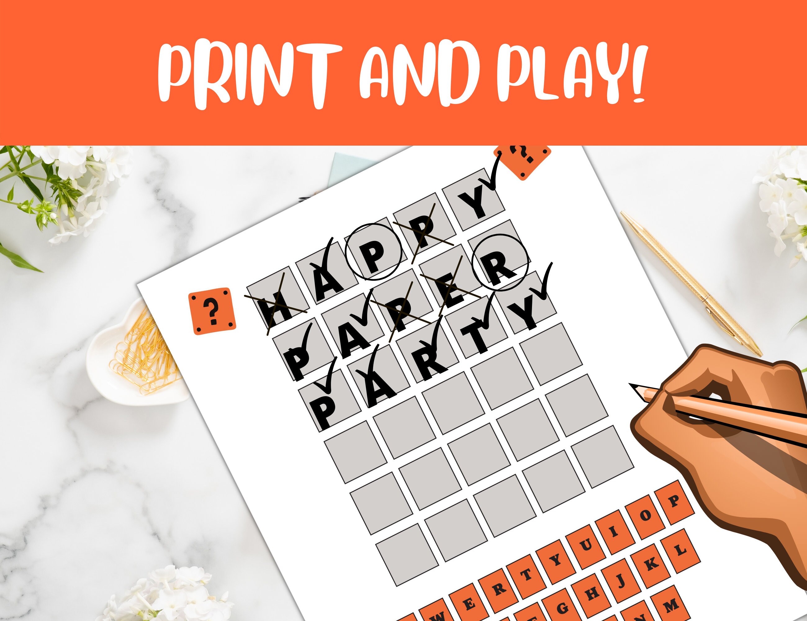 Game On Word Challenge for the Ultimate Game Night - Etsy