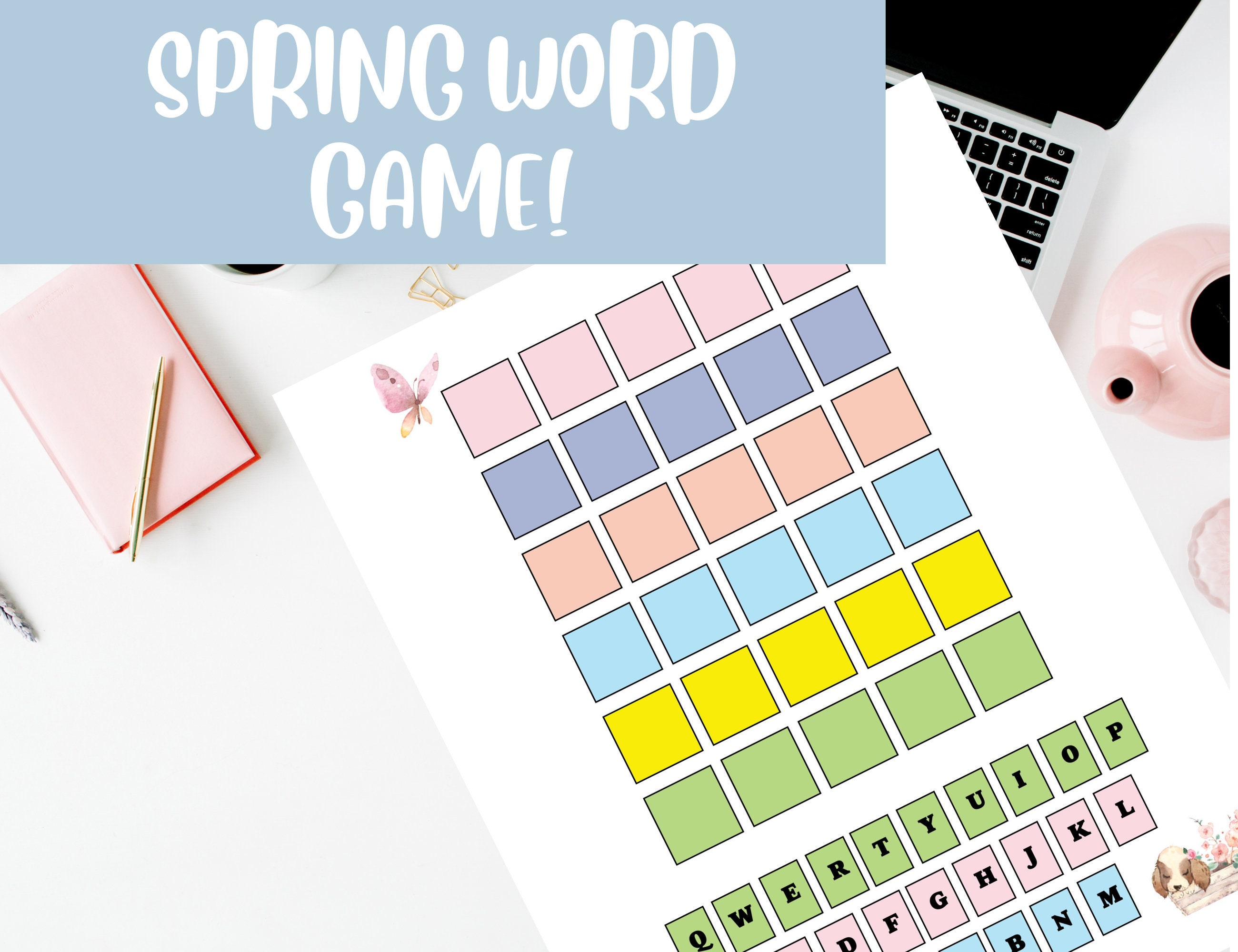 Spring Fling Word Trivia Game Easter Scavenger Hunt Easter Games for ...
