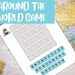 Around the World Word Trivia Game: A Global Adventure Printable Word ...