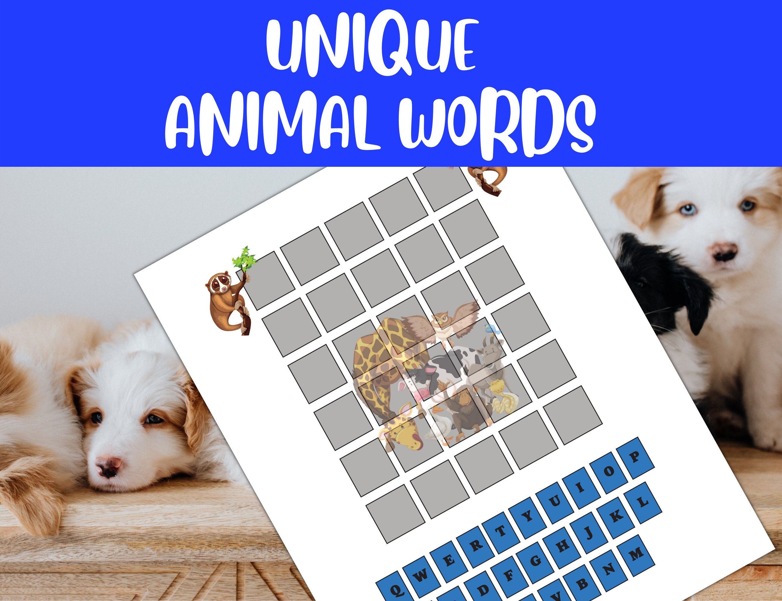 Jungle Jumble: an Animal Word Game for All Ages Trivia Games Word ...
