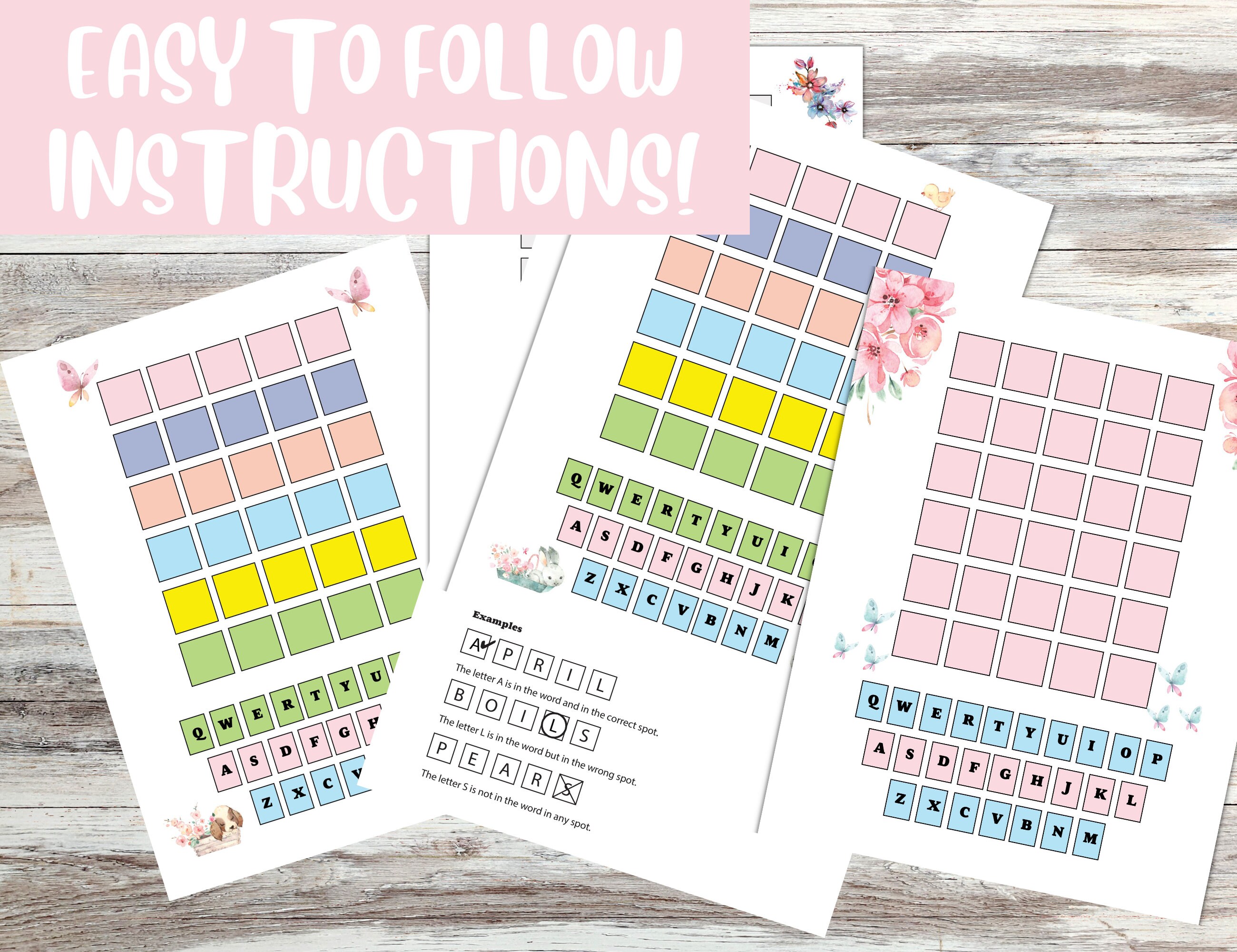Bloom Into Spring With This Printable Word Game Bundle Springtime ...