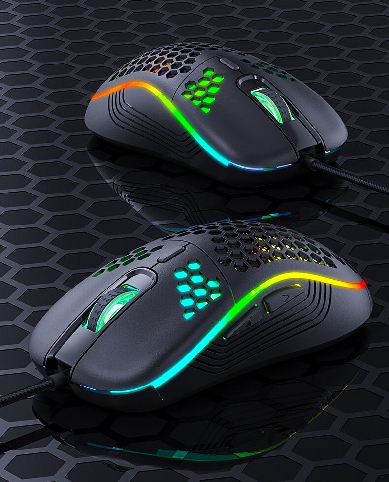 Gamer Mouse Ergonomic Mouse RGB Lighting 7200 DPI - Etsy
