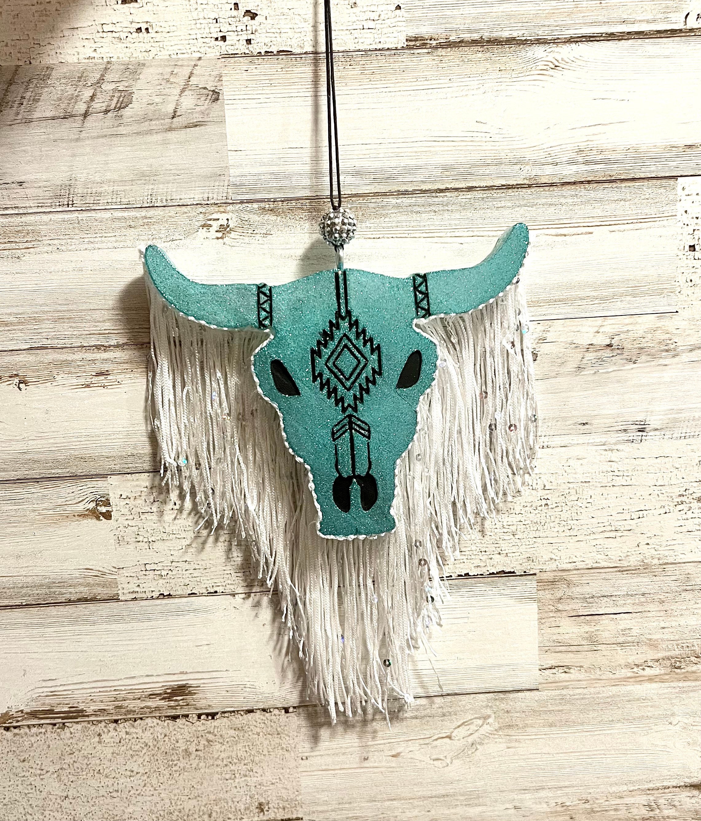 Aztec Bull Glitter Freshie - Etsy