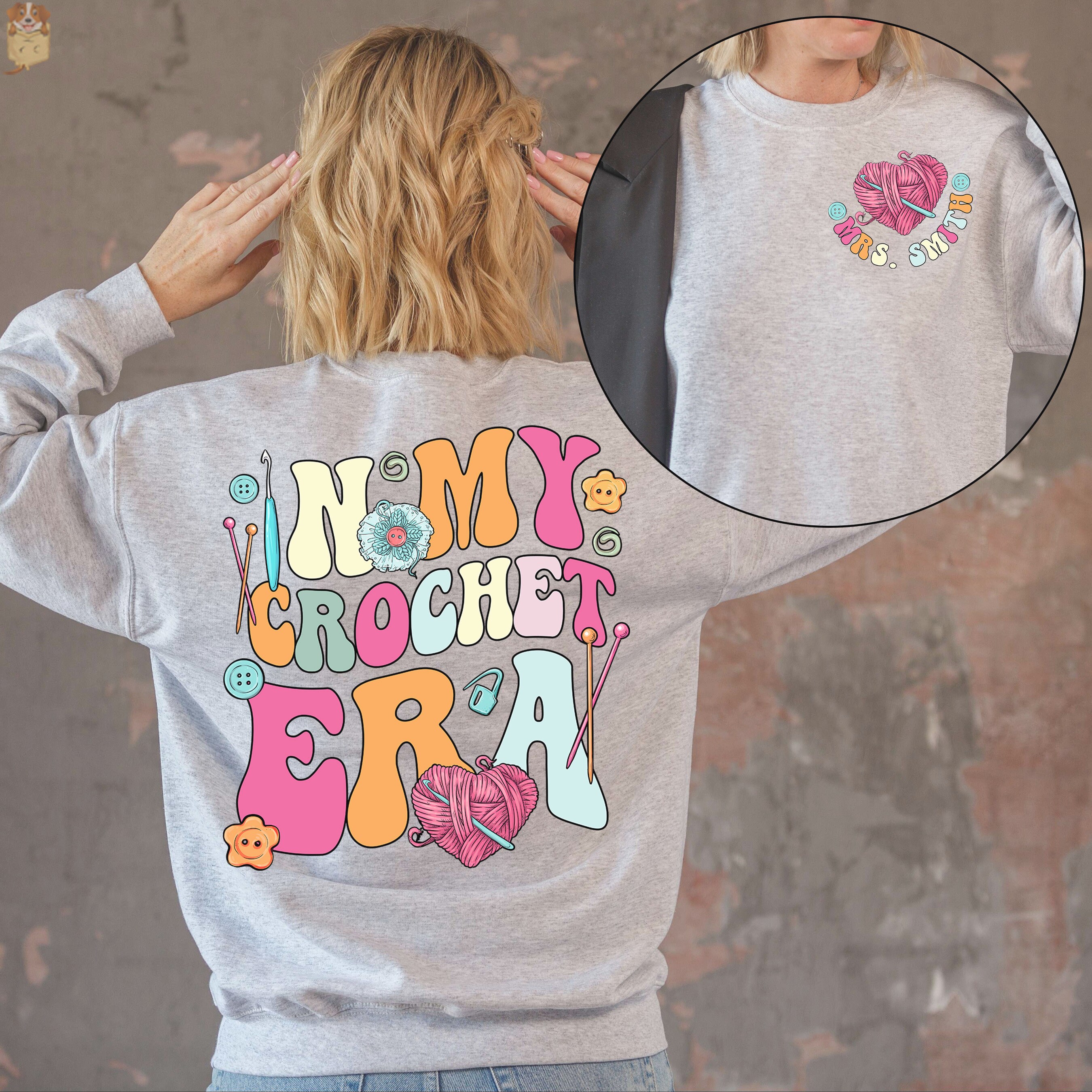 Personalized in My Crochet Era Sweatshirt Crochet Custom Name ...