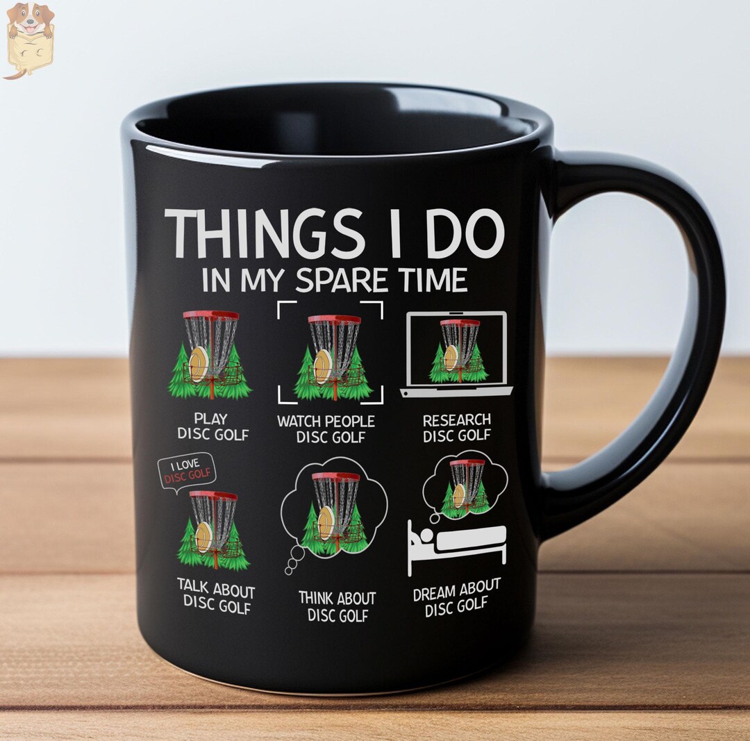 Vintage Disc Golf Lover Mug Funny Disc Golf Love Mug Things I Do in My ...