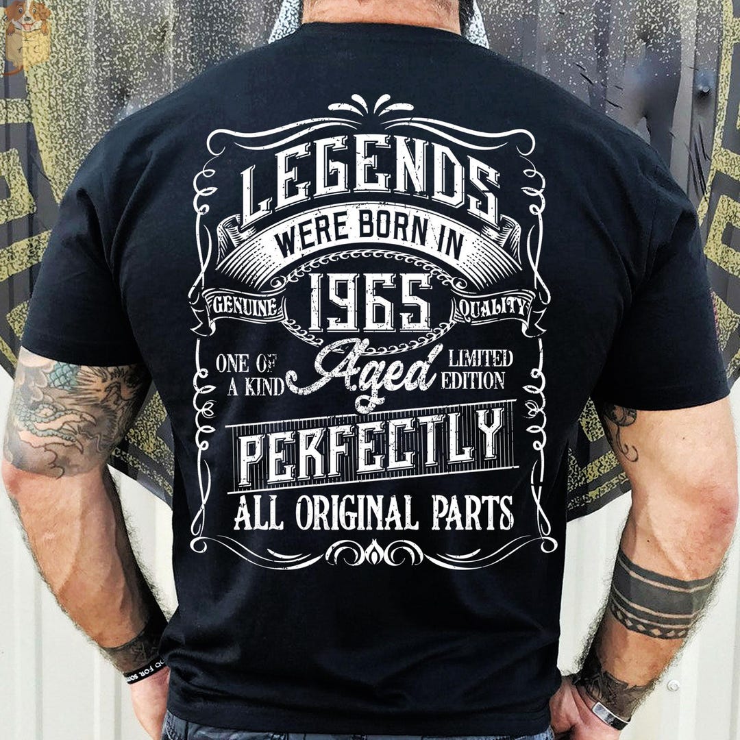 1965 60th Birthday Shirt Vintage Birthday Gift for Man Made in 1965 ...