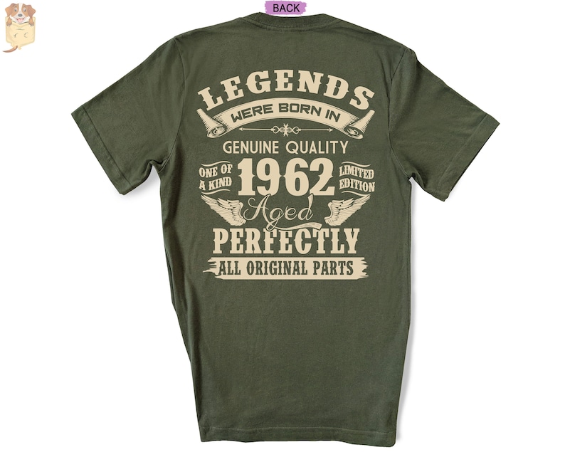 Vintage 1962 64th Birthday Gift for Man Birthday Made in 1962 Shirt of ...