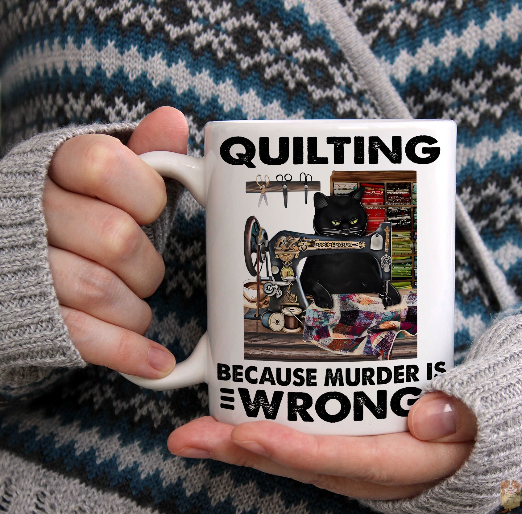 Funny Quilting Lover Mug Vintage Quilting Gift Quilter Love Mug ...