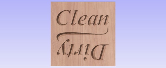 Clean Dirty Dishwasher Sign Digital File SVG DXF Laser | Etsy