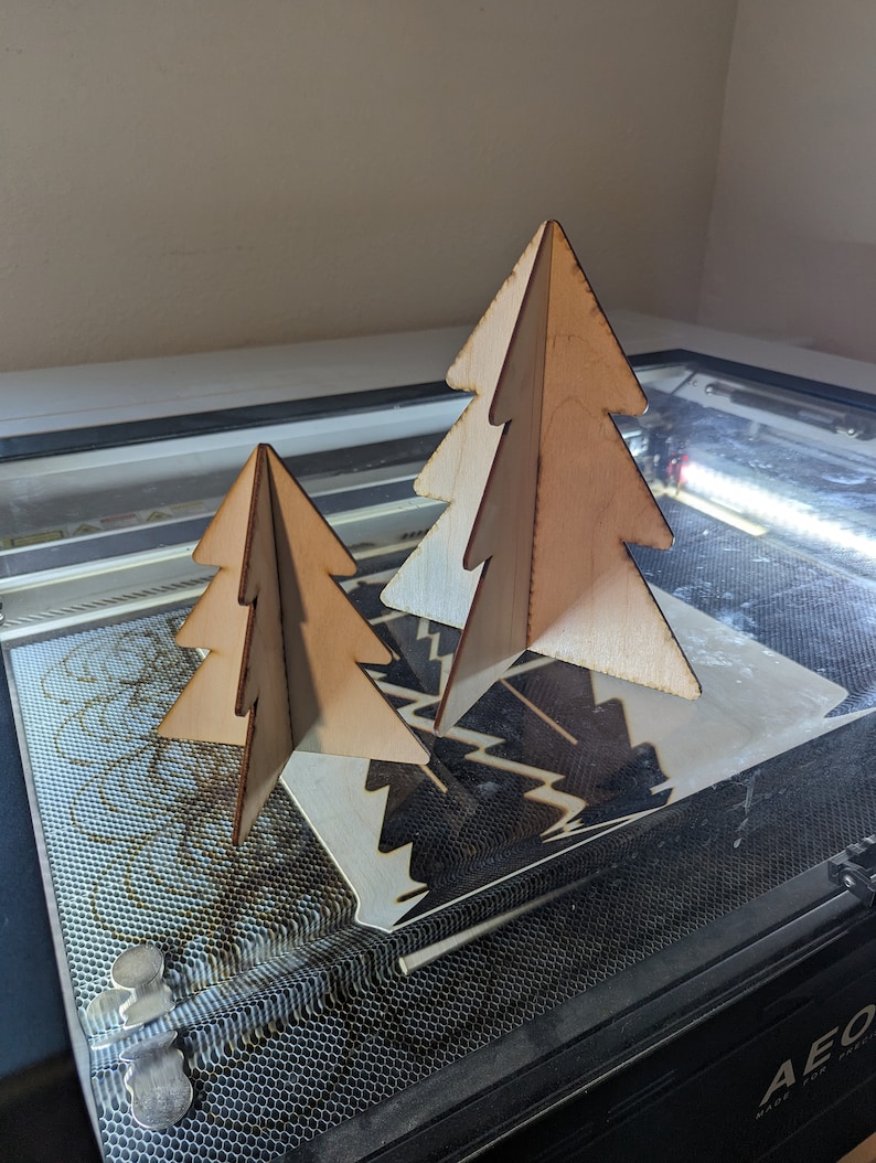 3D Christmas Tree I Interlocking Xmas Tree Digital File SVG DXF Laser ...