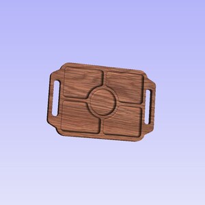 Handled Serving Tray | Digital File | SVG DXF | Laser Cutting | CNC ...