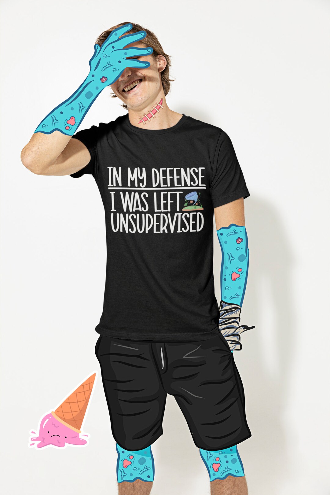 In My Defense I Was Left Unsupervised | Honest Mistake T-shirt ...