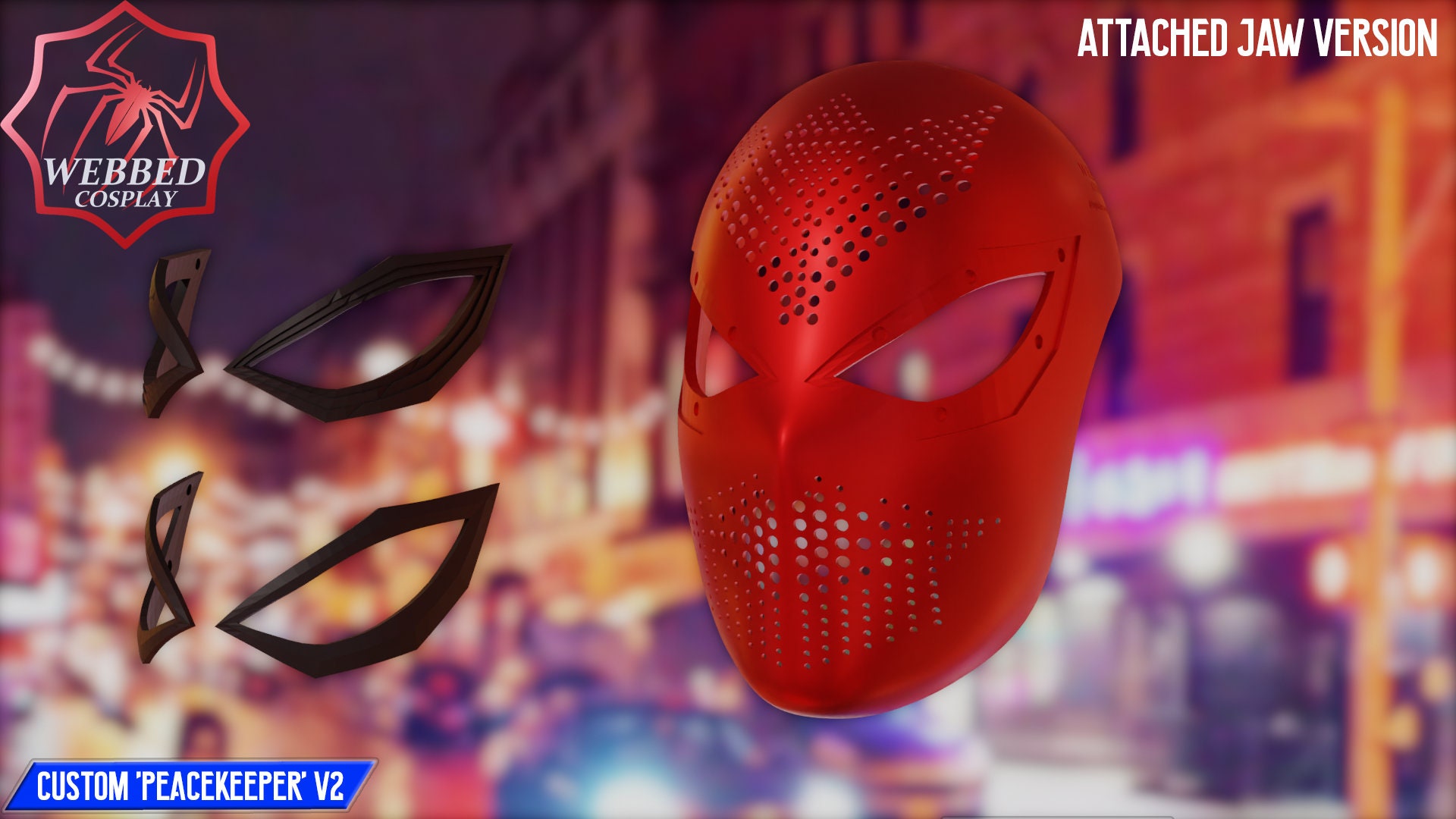 UPDATED Custom Design 'peacekeeper Spider-man' Face Shell digital File ...