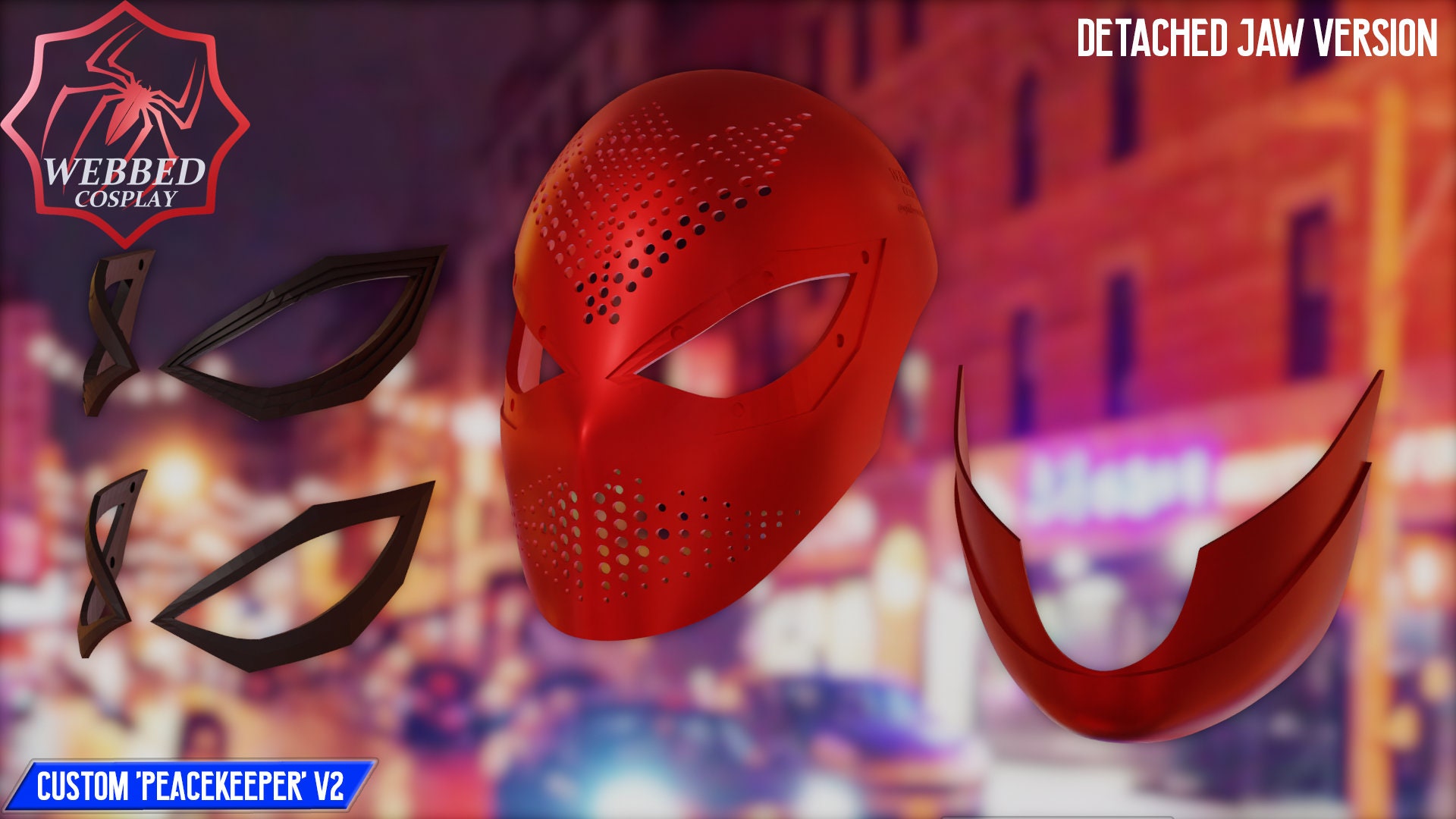 UPDATED Custom Design 'peacekeeper Spider-man' Face Shell digital File ...
