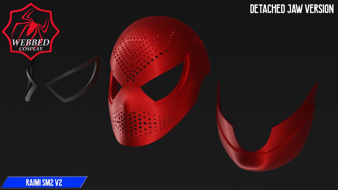 UPDATED Raimi Spider-man 2 Face Shell digital File - Etsy